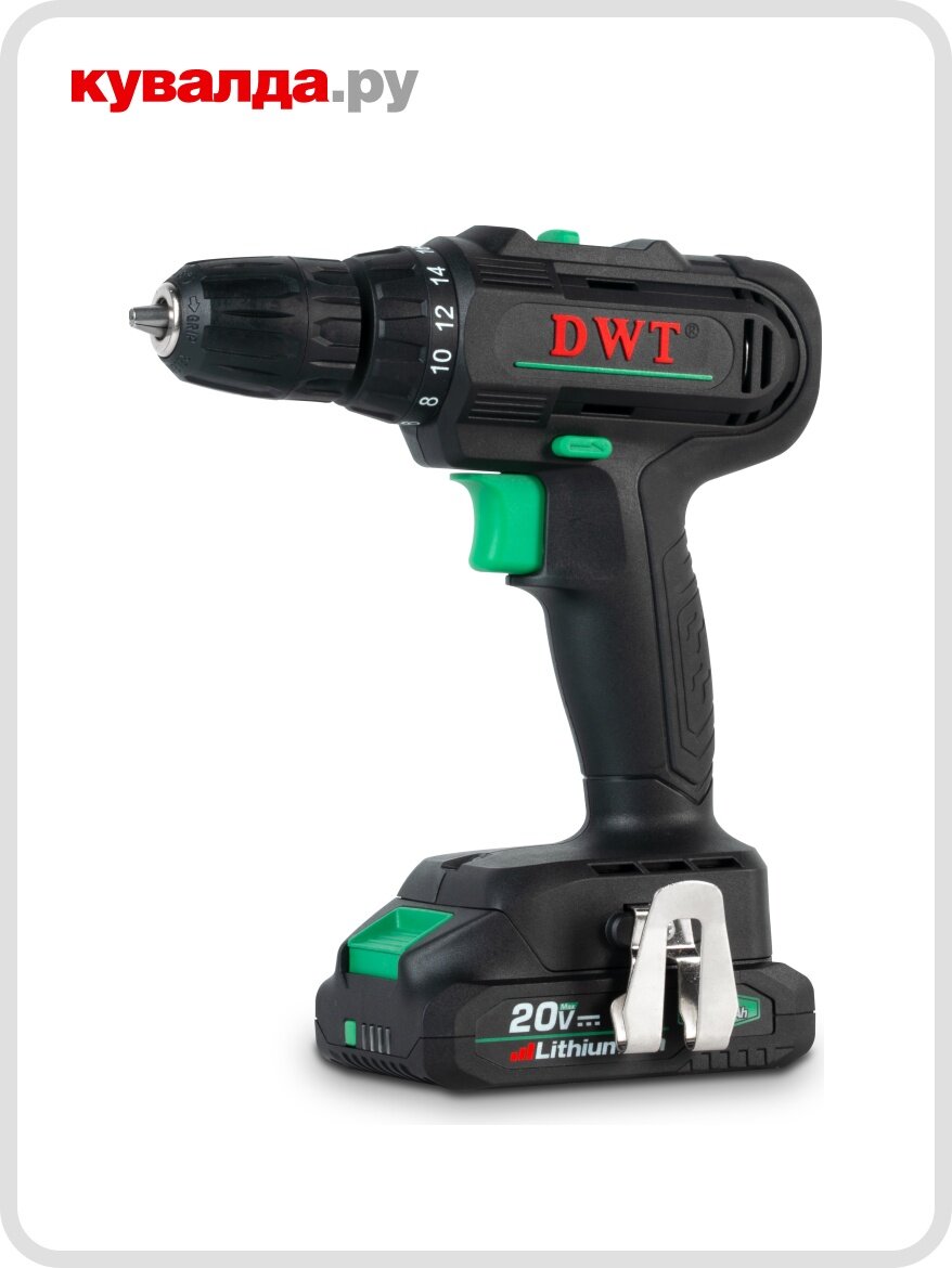 Дрель-шуруповерт аккумуляторная DWT ABSP-20 NF-2 BMC