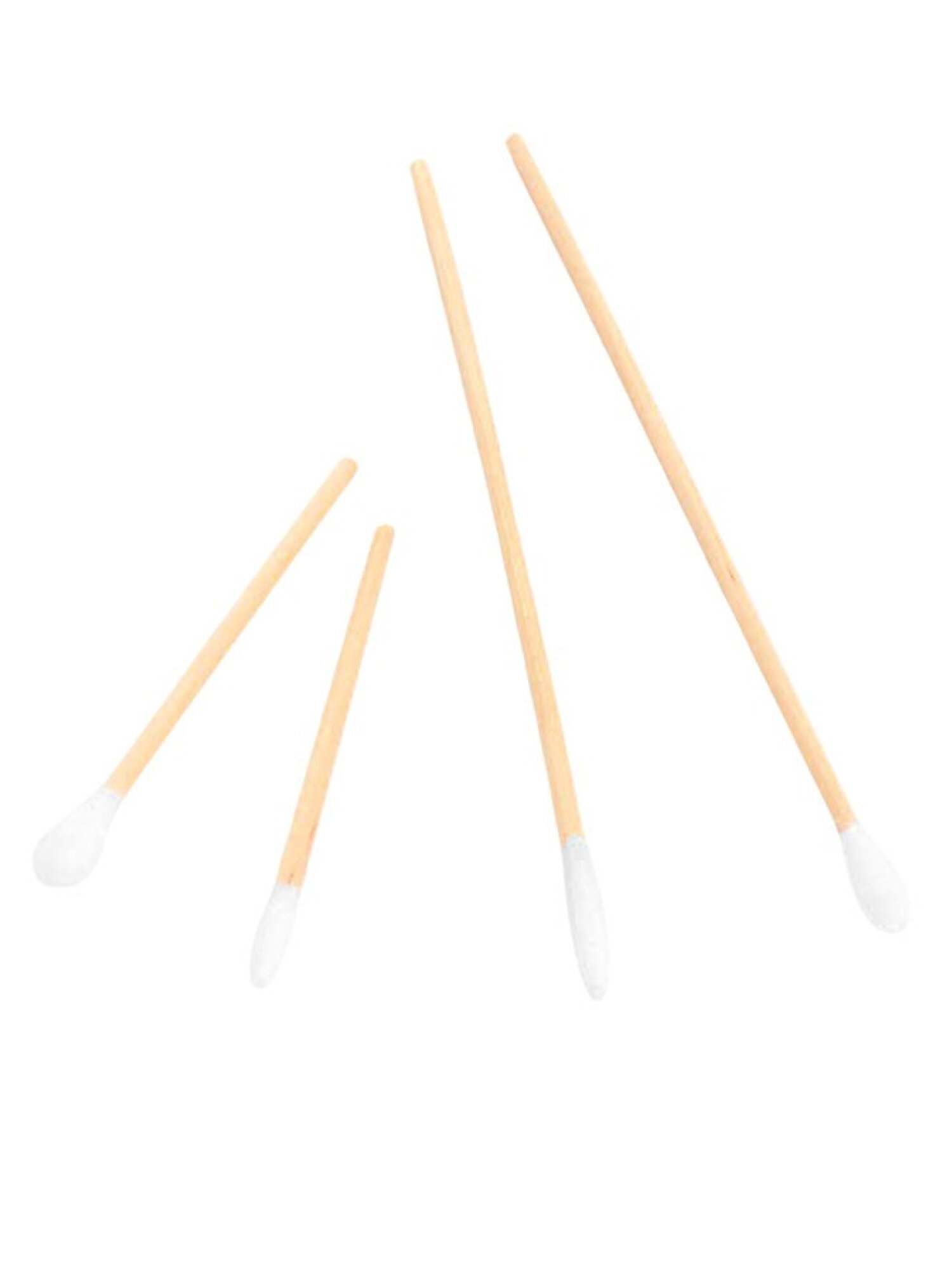 Зонд-тампон "SUYUN" , длина 20 см, стерильный, размер "L" (дерево+хлопок) 100 штук в упаковке. оториноларингологическая