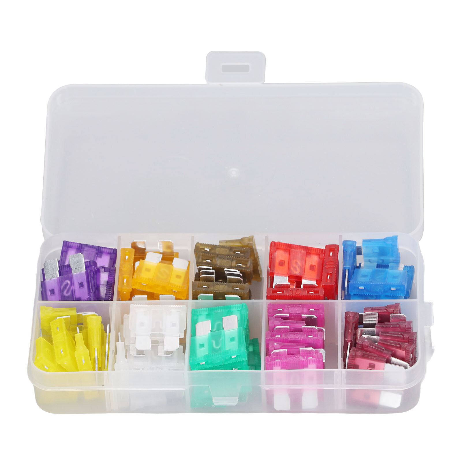 80 шт. автомобильные предохранители, комплект предохранителей среднего размера для автомобиля, морского мотоцикла, автофургона