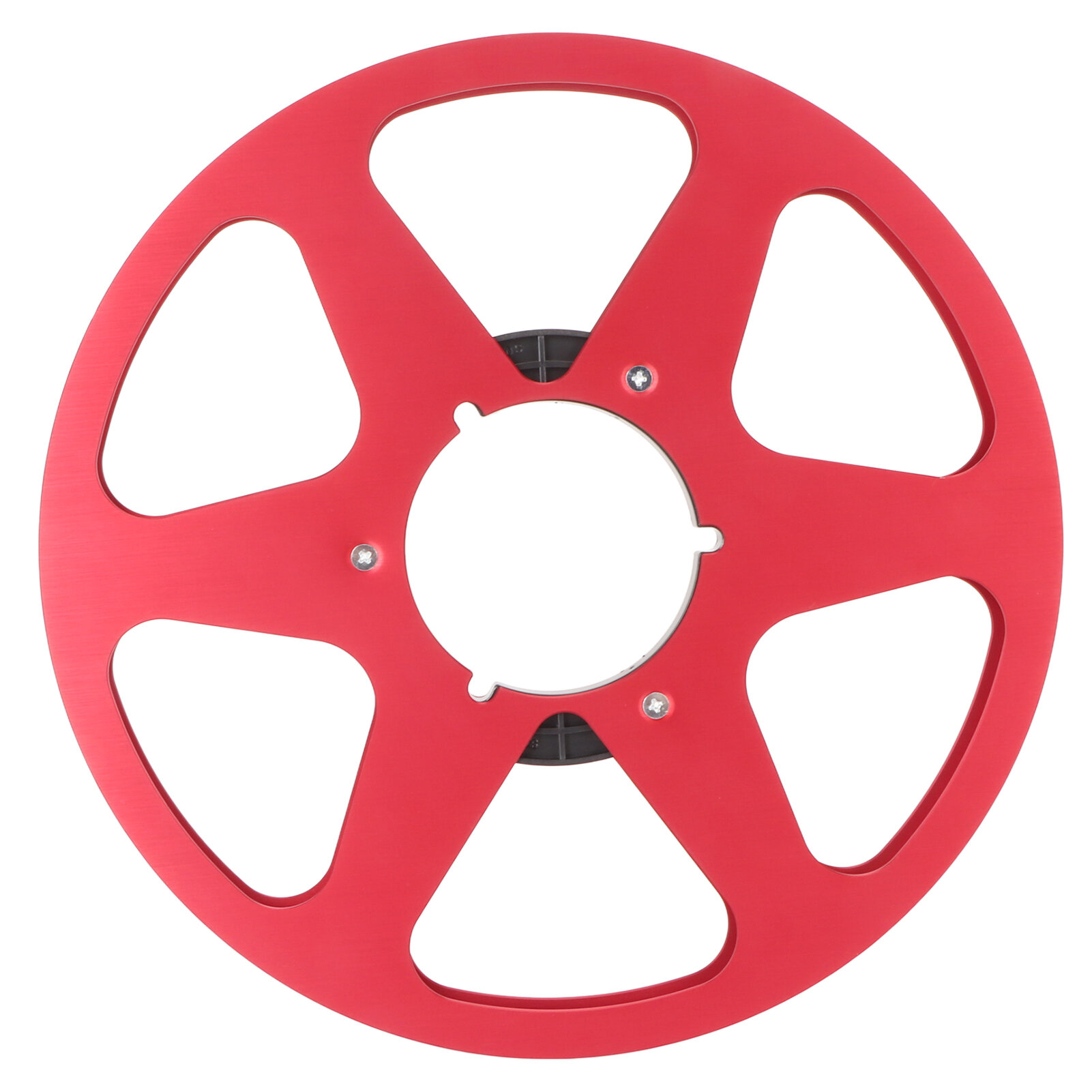 Пустая катушка для ленты 1/4 дюйма 10,5 дюйма, алюминиевый сплав, 6 отверстий, универсальная часть для открывания, пустая приёмная катушка для REVOX Studer, красная