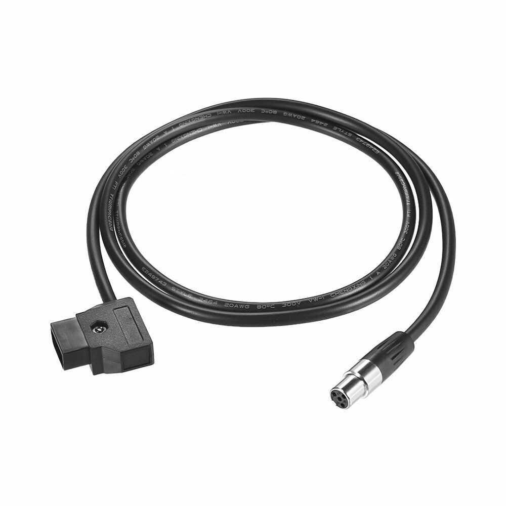 Кабель D-Tap Male - (Tinny) MINI XLR 4 Pin, прямой, длина кабеля 100 см, для VFM 5.6