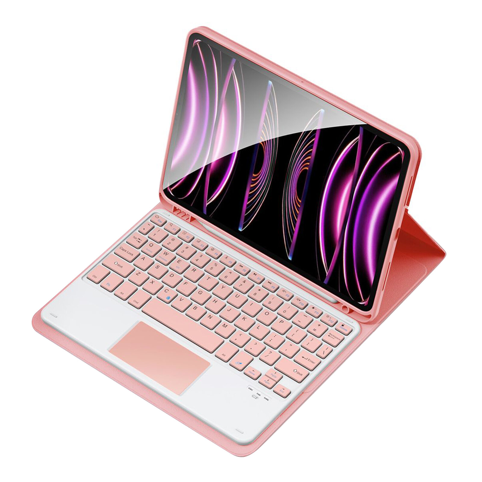 Чехол Для iPad: Совместим С iPad Air 2 9.7 Дюйма iPad 9.7 Дюйма iPad Pro 9.7 Дюйма - Кожаный Ударопрочный Чехол Для Планшета С Клавиатурой Для Длительной Работы И Компактного Дизайна