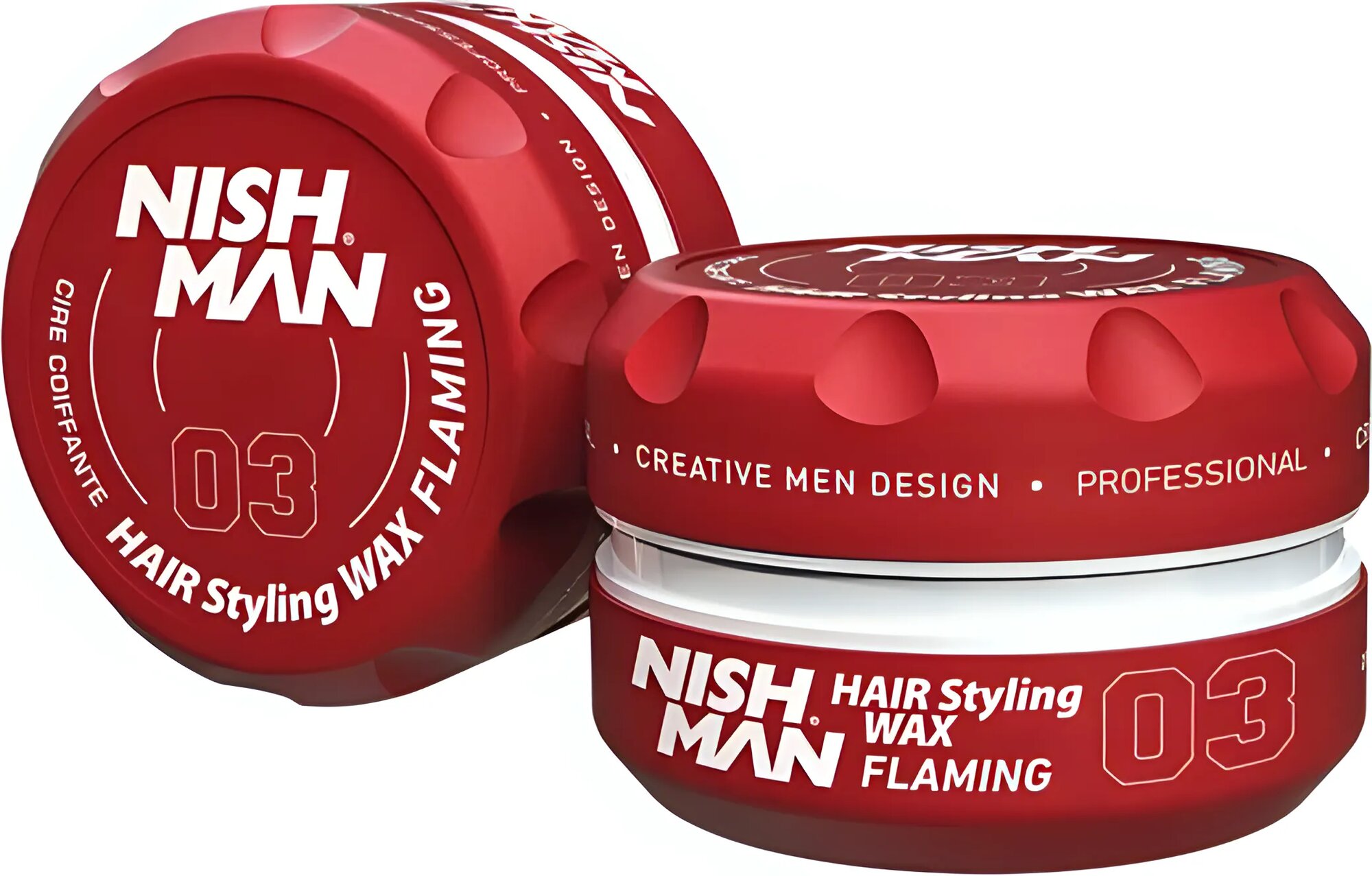 Воск для волос NISHMAN 03 Aqua Hair Styling Wax Flaming, для сильной фиксации, 150мл