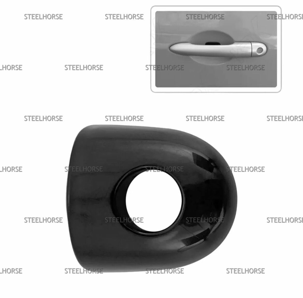 Накладка ручки двери передняя черная Renault Megane; Scenic; Laguna 2 3 Primera P12; Espace 4; Clio 3/4; Fluence; Captur 1