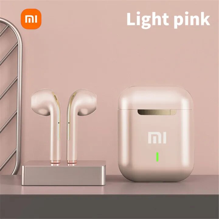 Беспроводные наушники Xiaomi J18, Hi-Fi стерео наушники-вкладыши с микрофоном, Bluetooth Touch, водонепроницаемые, с шумоподавлением, различные наушники, pink