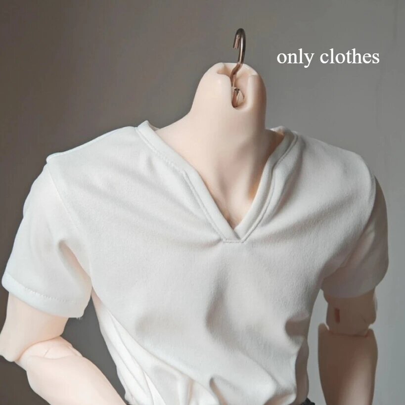 Футболка белая 1/3 для куклы BJD 75/77 см
