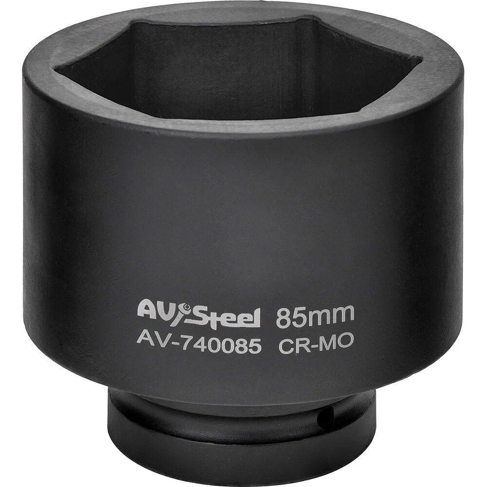 AV Steel Головка ударная 1 шестигранная 85мм AV-740085