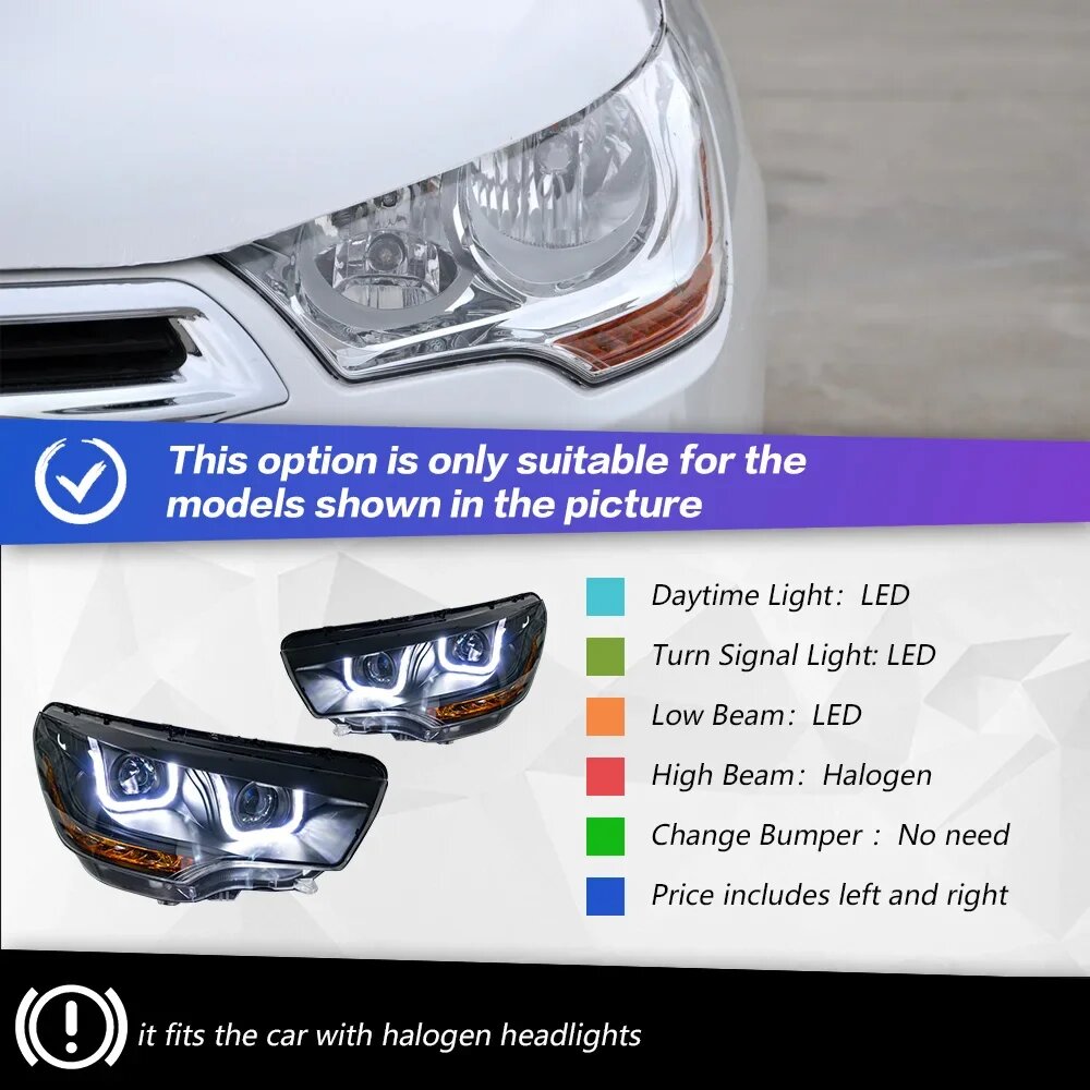 Стайлинг автомобиля фары для Citroen C4L 2013-2016 C4 светодиодные фары светодиодные DRL Hid биксеноновые фары автоаксессуары светодиодные