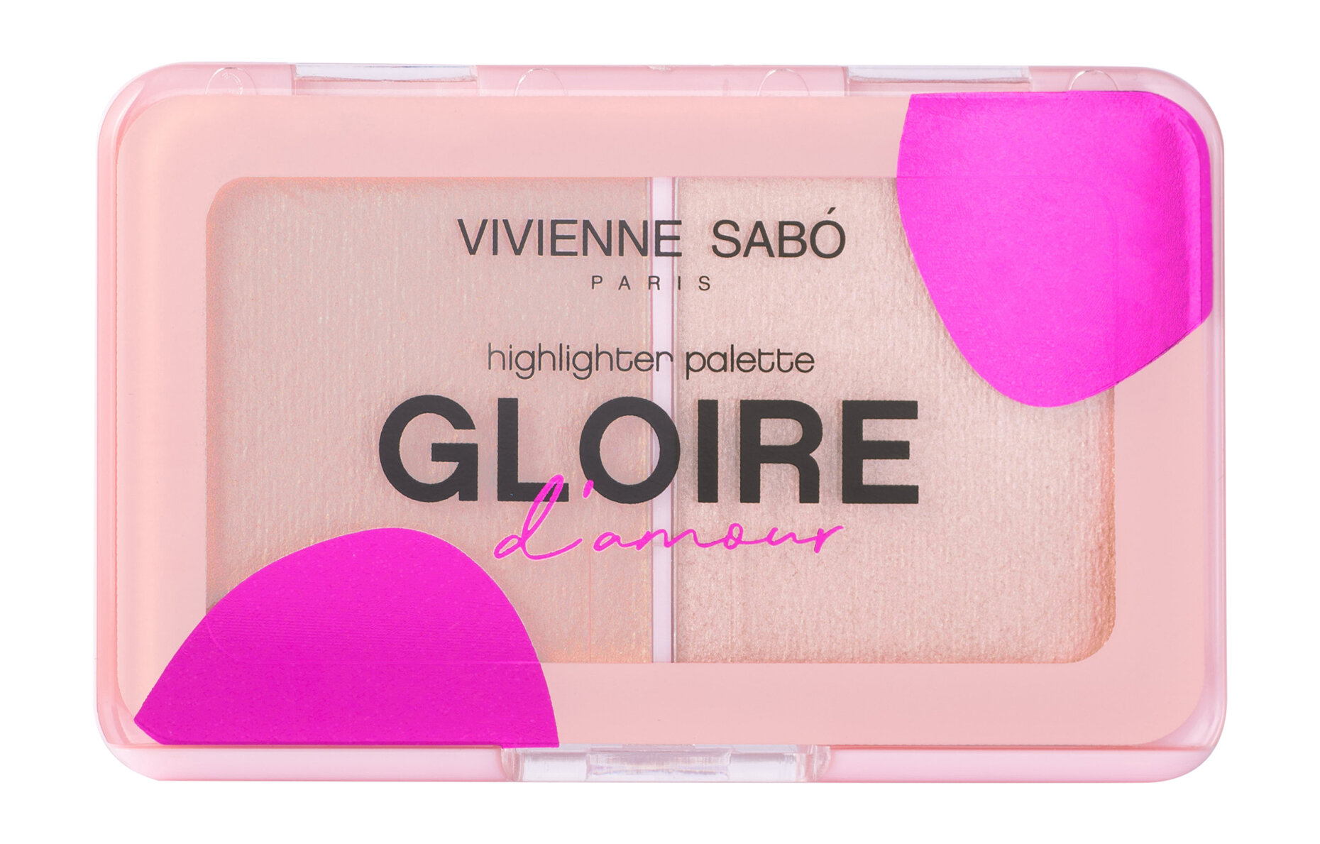 VIVIENNE SABO Палетка хайлайтеров для лица мини Gloire d'amour, 6,0 г, 02