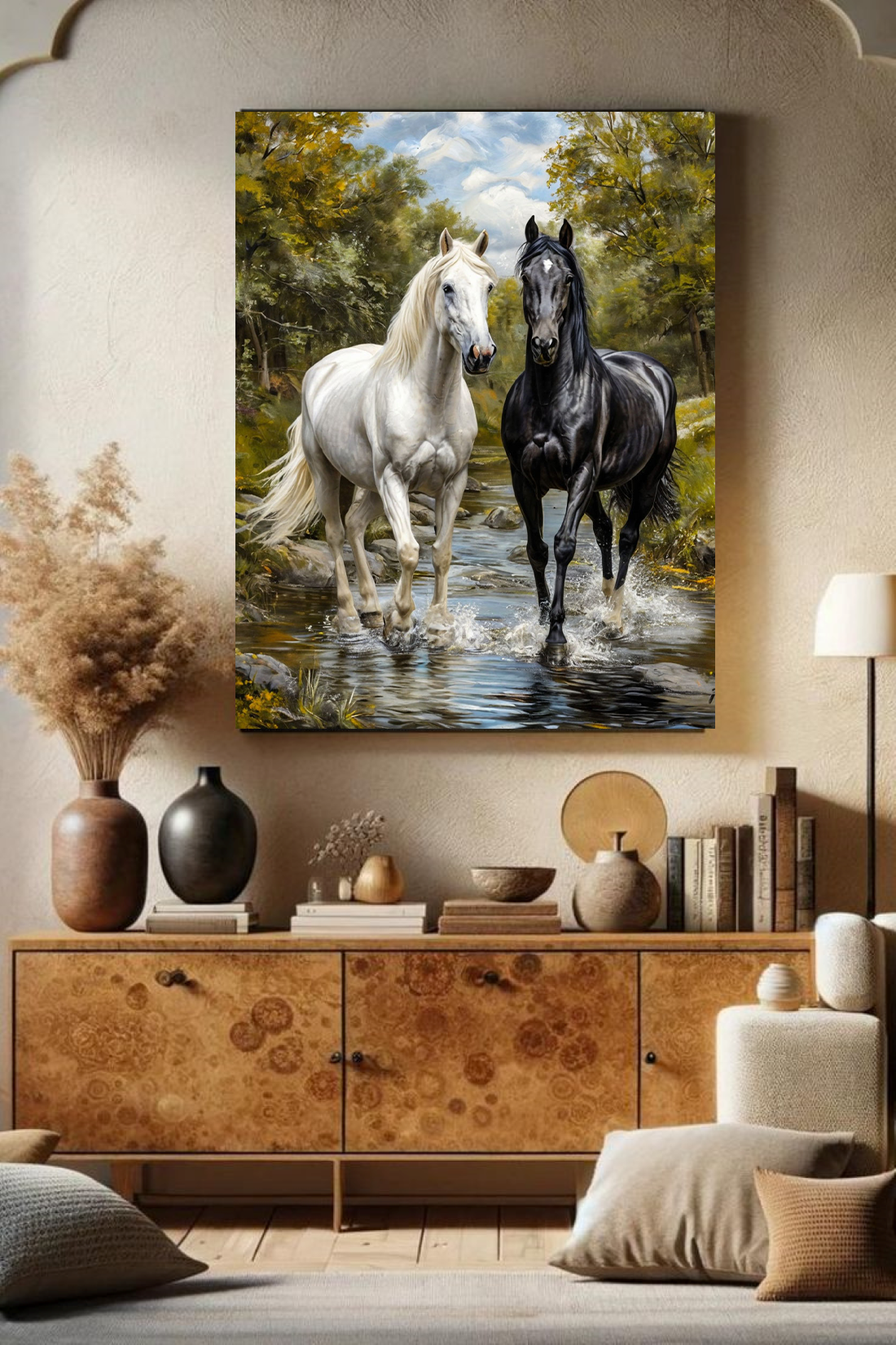 Картина по номерам "Лошади" 40х50 см, хлопковый холст на подрамнике, акрил, 000 Art Hobby Home