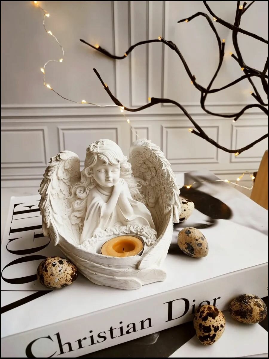 Статуэтка ангел подсвечник