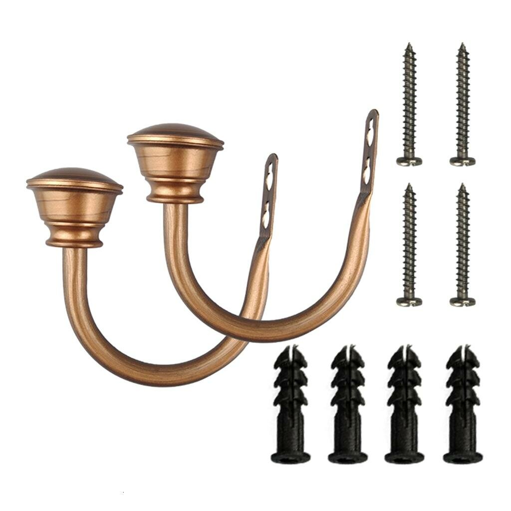 Стильные держатели для штор с насадками, Бронза