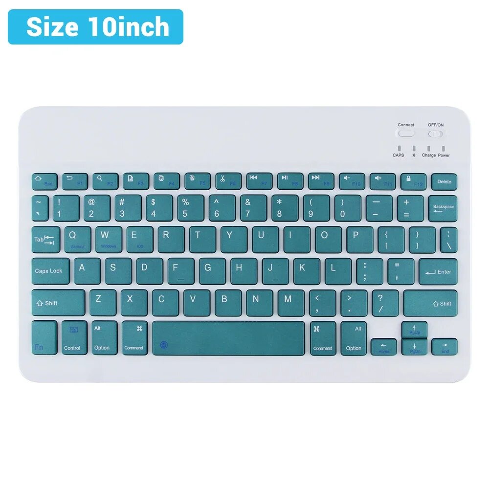 Беспроводная мини-клавиатура 10 дюймов Green, Russian and English