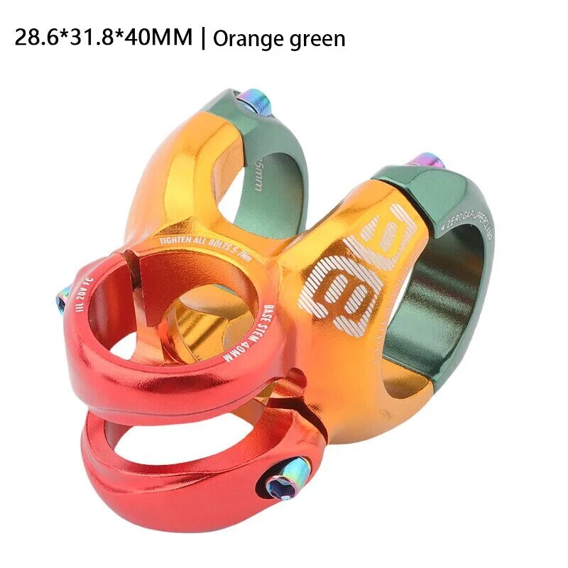 HASSNS Вынос руля для горного велосипеда 31.8mm Orange green