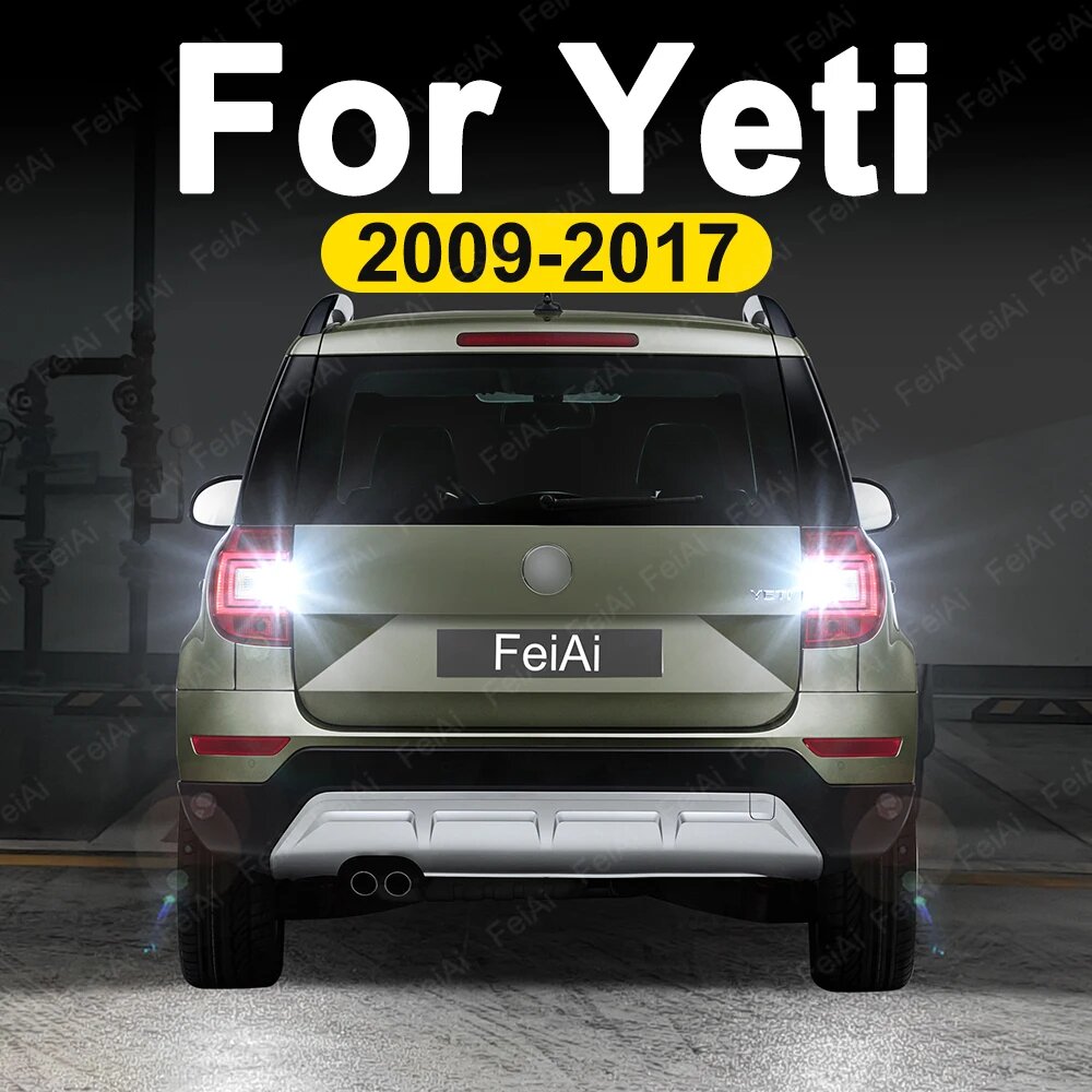 Для Skoda Yeti светодиодные резервные фонари заднего хода 2009 2010 2011 2012 2013 2014 2015 2016 2017 Yeti 5L аксессуары задний фонарь заднего хода