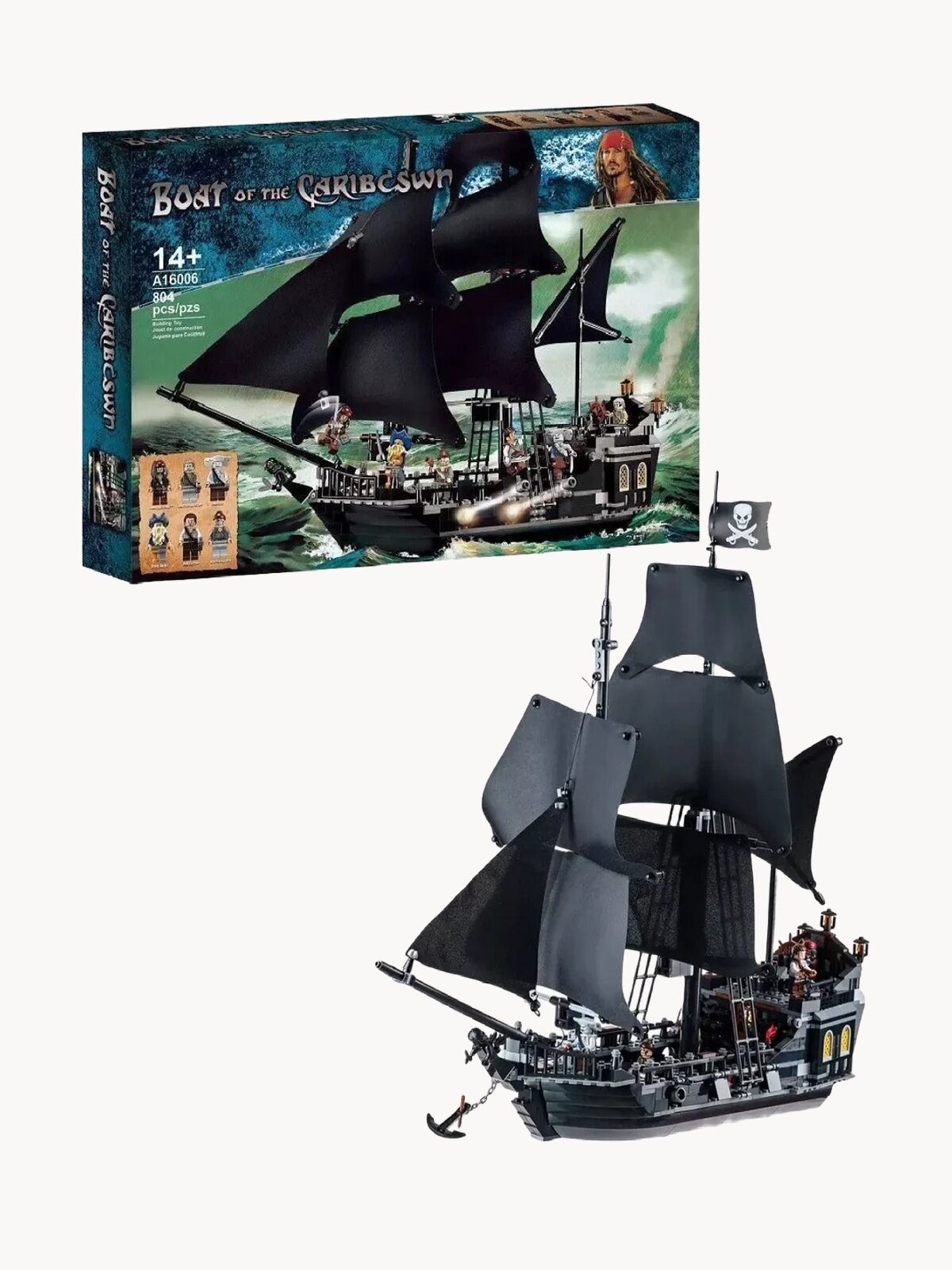 Конструктор/ Пираты Карибского моря/ Черная жемчужина/ 804 детали