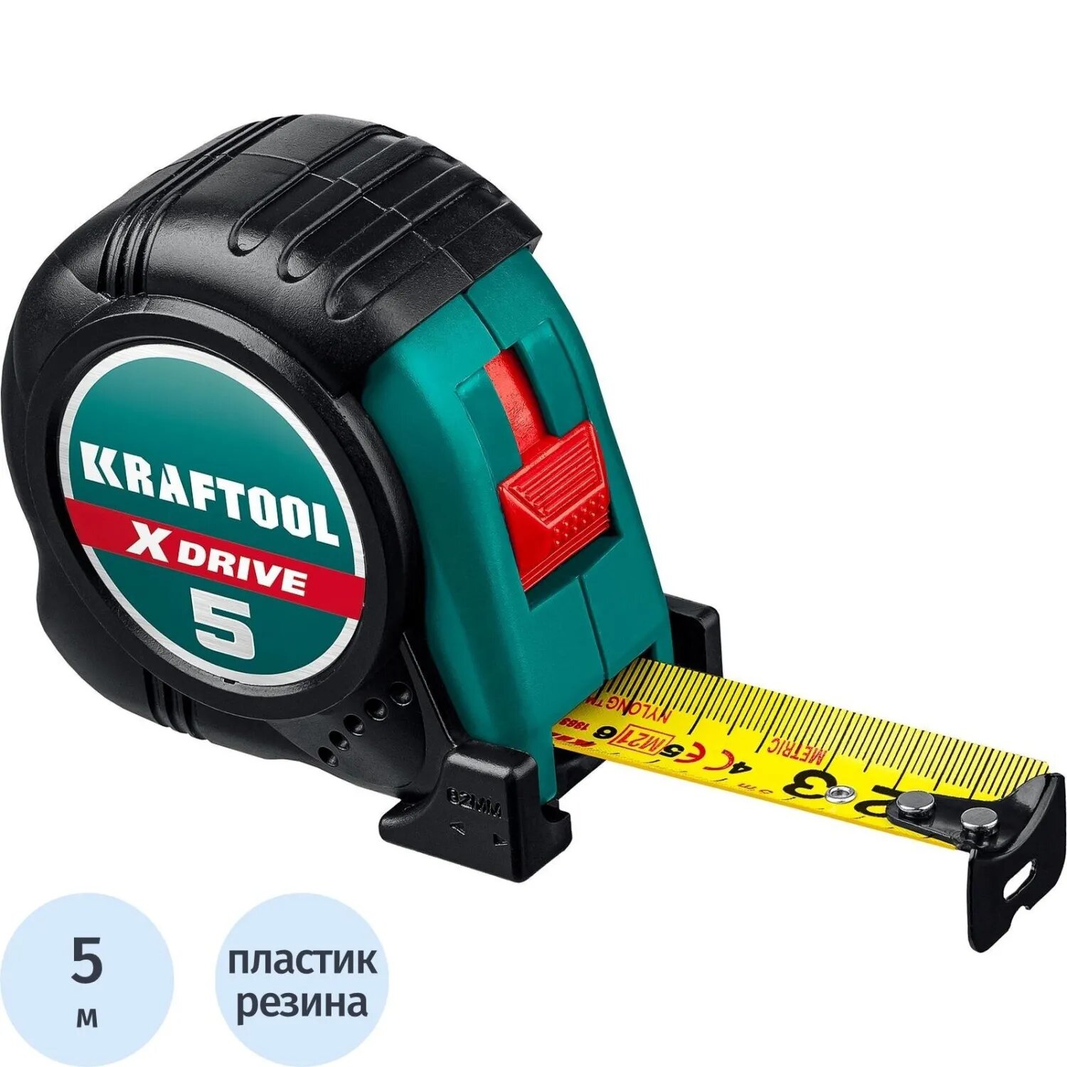 Рулетка KRAFTOOL X-Drive, 5 м х 25 мм (34122-05-25)