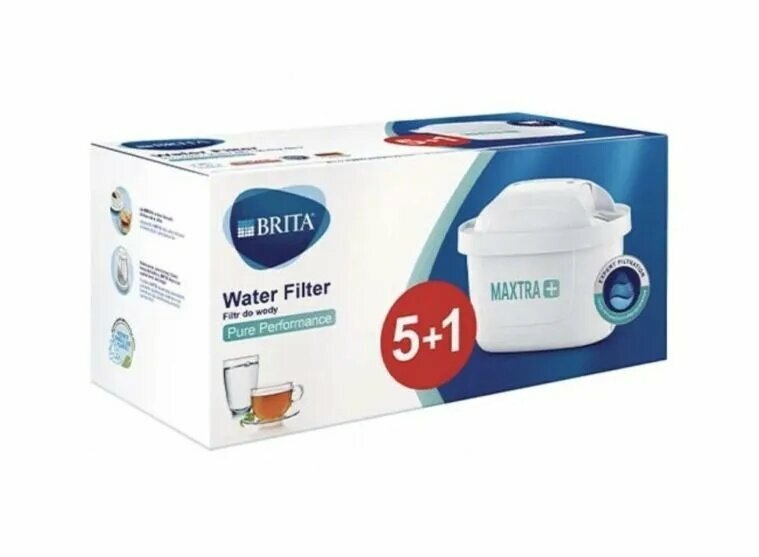 Оригинальный сменный фильтр для воды BRITA MAXTRA+, 5+1 картриджей