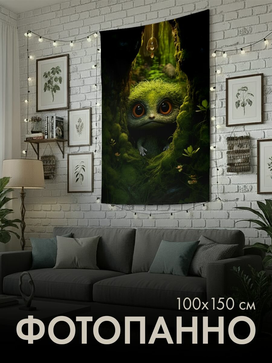 Панно тканевое PrintyFull / 100x150 см / фотография, лесное