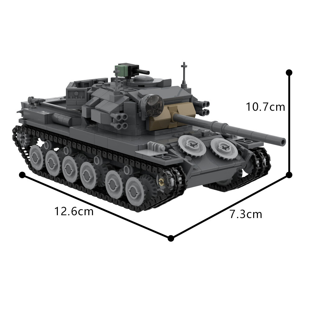 MOC-185070 Century mk.5/1, модель игрушечного танка из строительных блоков, совместимая с трансграничной горячей моделью LEGO с мелкими частицами