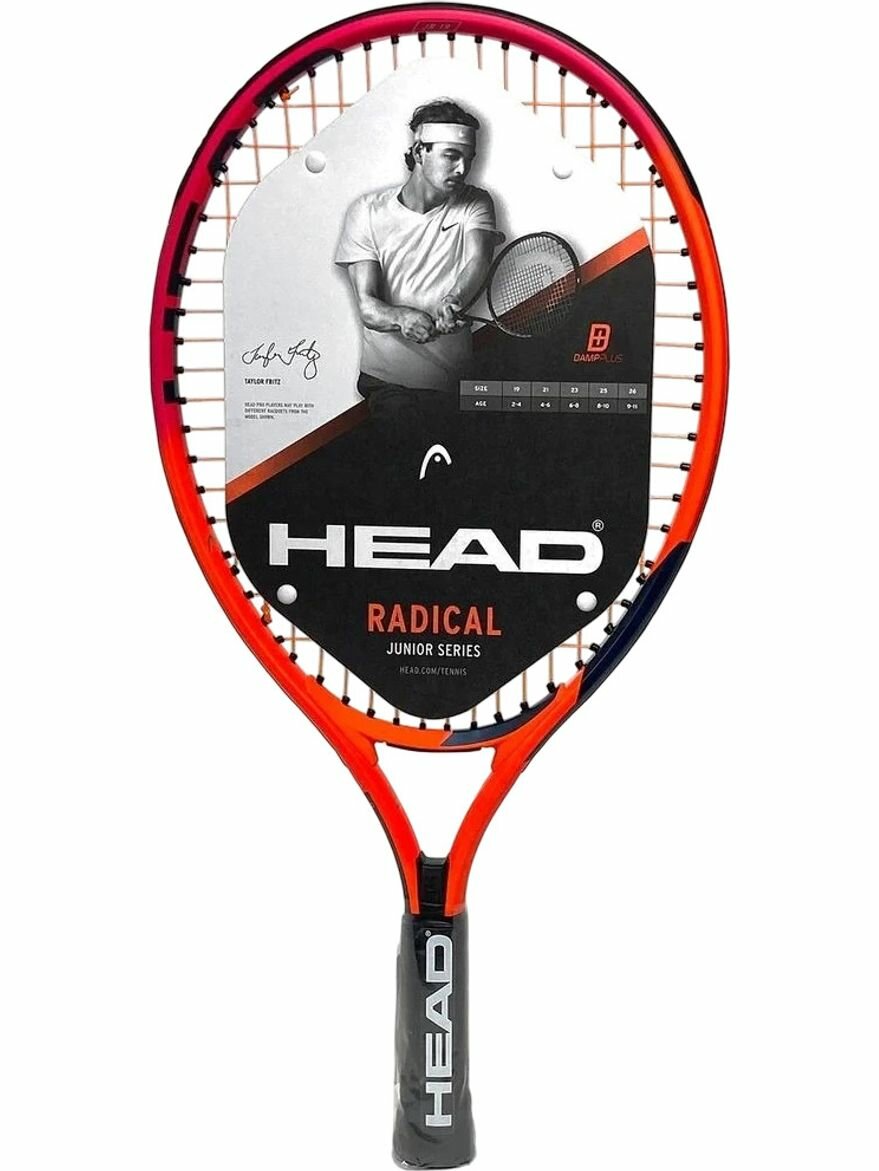Ракетка Head Radical Jr. 19 красный для детей Большой теннис Композитный материал