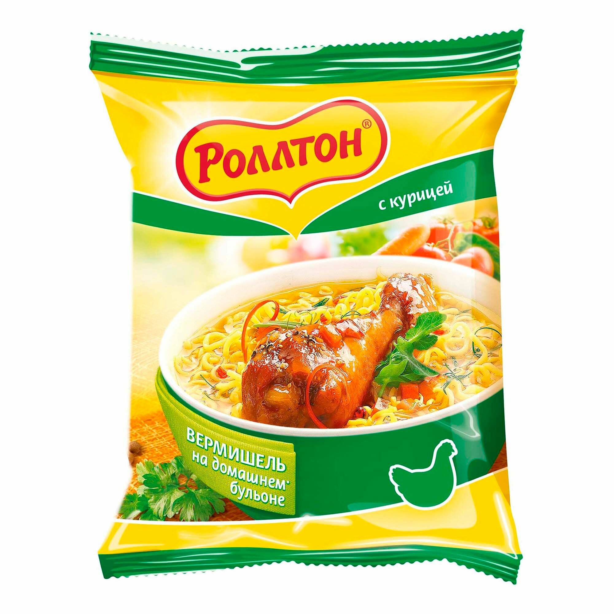 Лапша Роллтон с курицей 60 г
