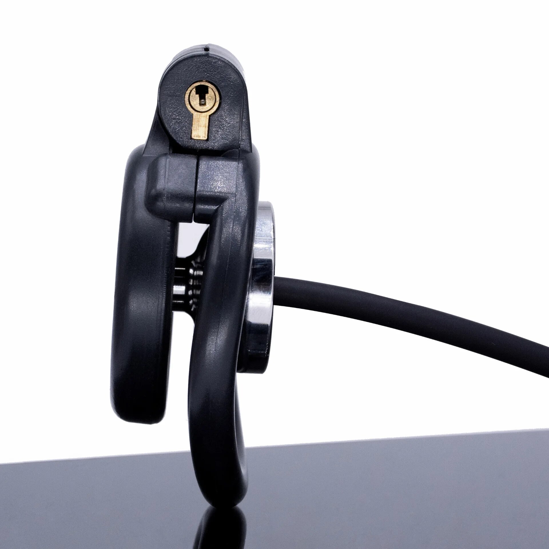 3-цветный плоский замок верности, клетка для пениса с отрицательным катетером, съемный Black-E