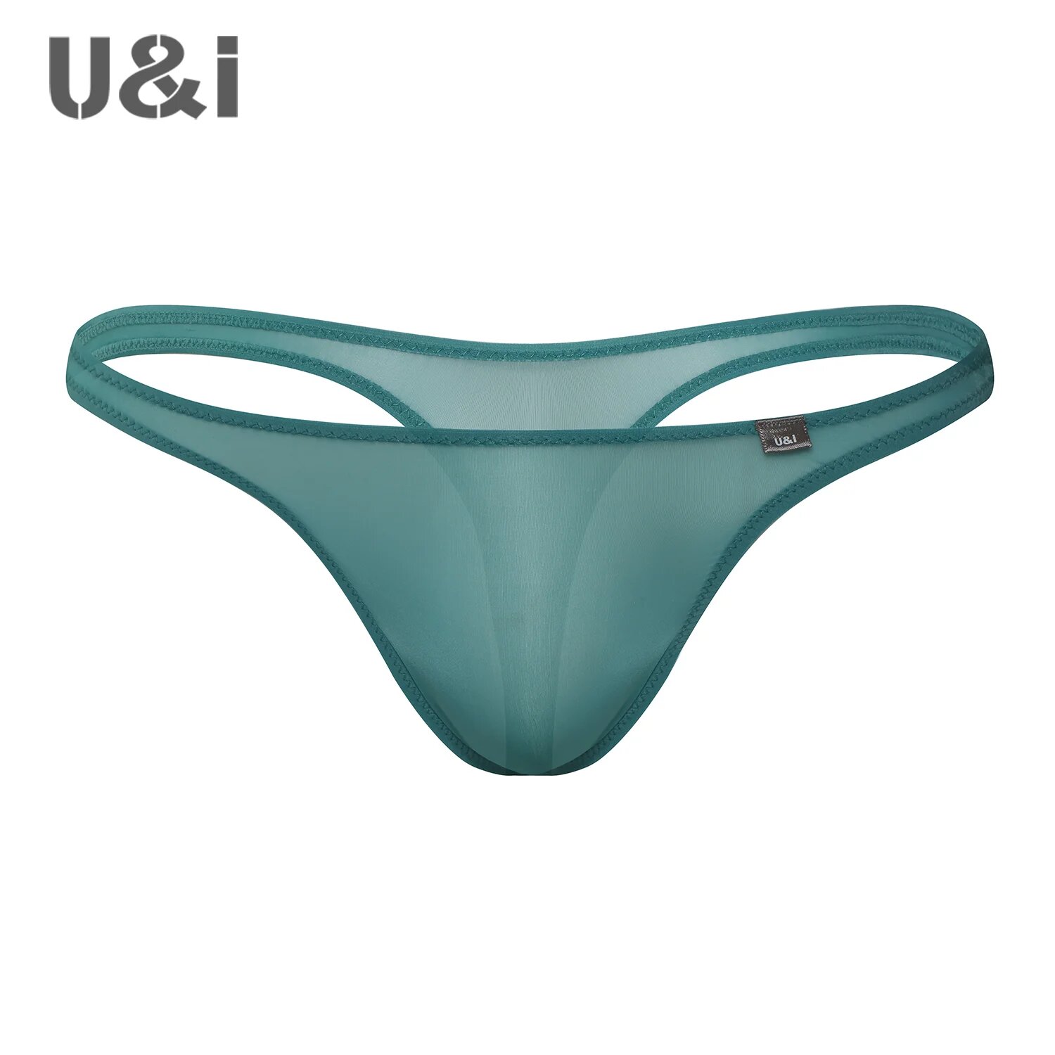 Мужские стринги U&I бирюзовые, размер XL