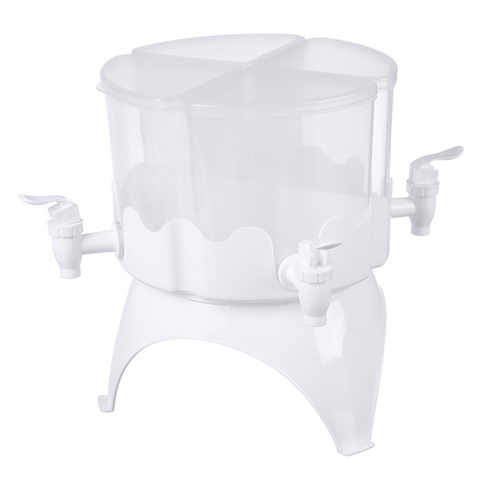 Большой пластиковый вращающийся холодильник-диспенсер для напитков с 4 отделениями и краном для дома, объемом 4 л.