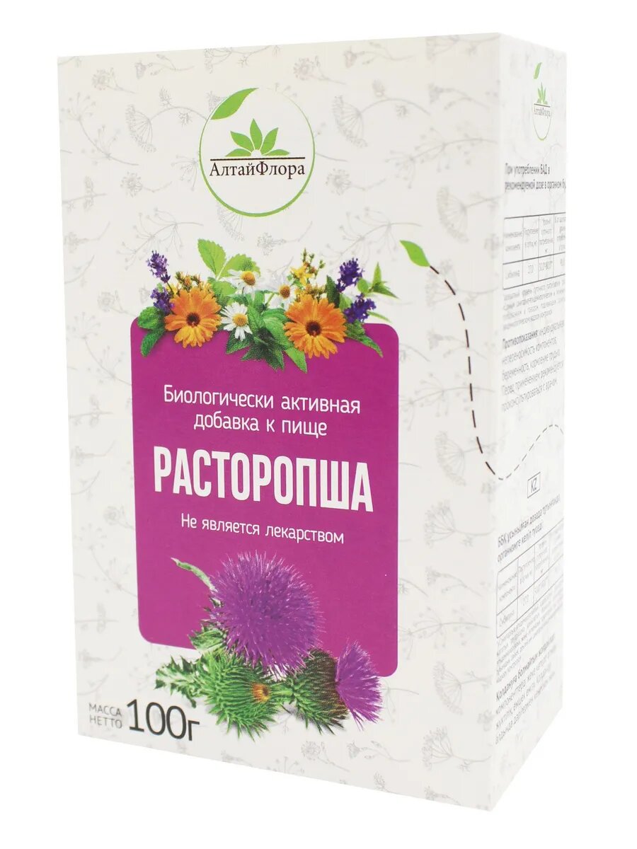 Чайный напиток Расторопша БАД Алтайфлора 100г