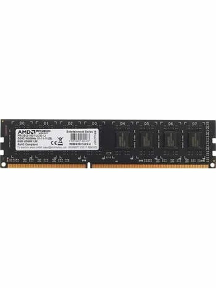 Оперативная память для компьютера AMD Radeon R5 Entertainment Series DIMM 8Gb DDR3L 1600 MHz R538G1601U2SL-U