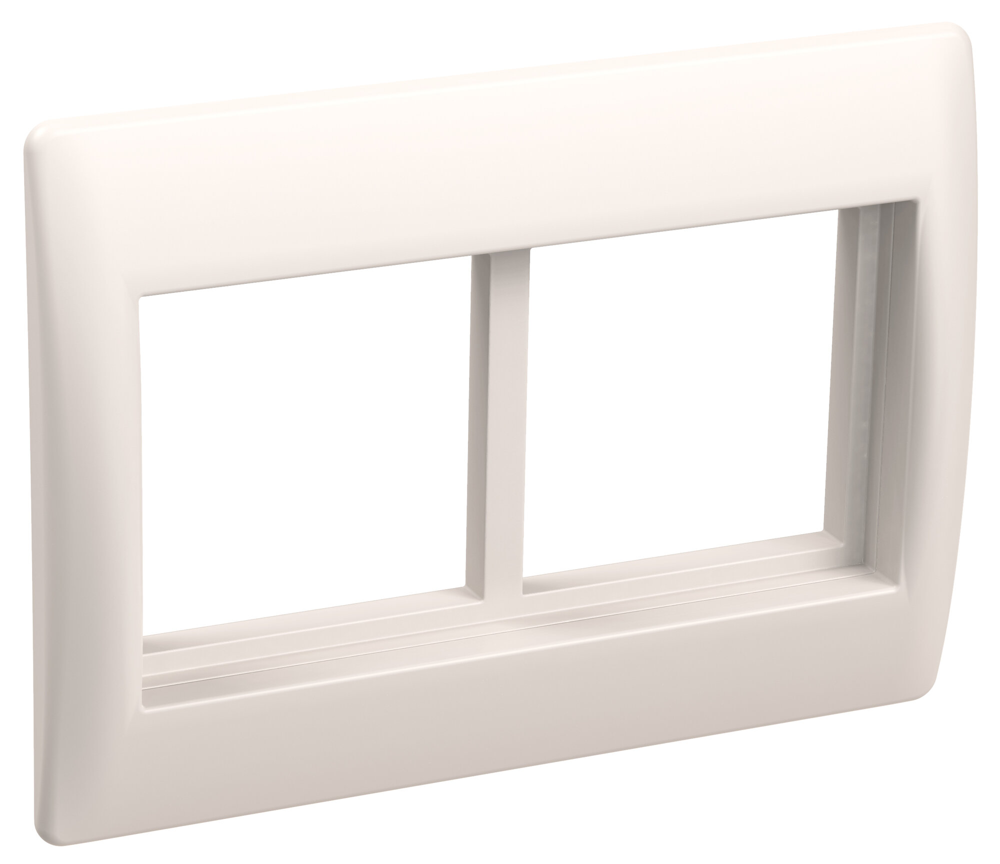Рамка и суппорт для кабель-канала IEK Праймер, на 4 модуля, пластик, белая
