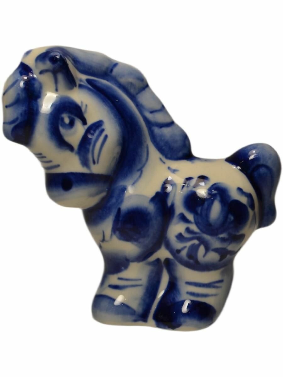 Гжель фигурка Лошадки