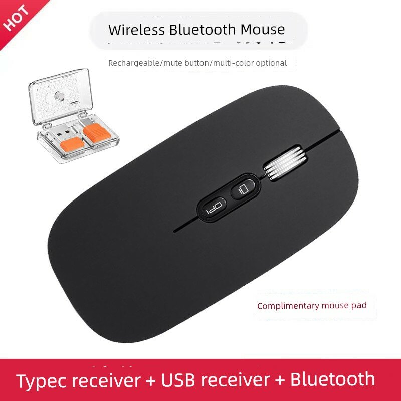 Беспроводная Bluetooth-мышь для ноутбуков Apple MacBook Pro, M2/M13, с зарядкой, бесшумная, для iPad Официальная