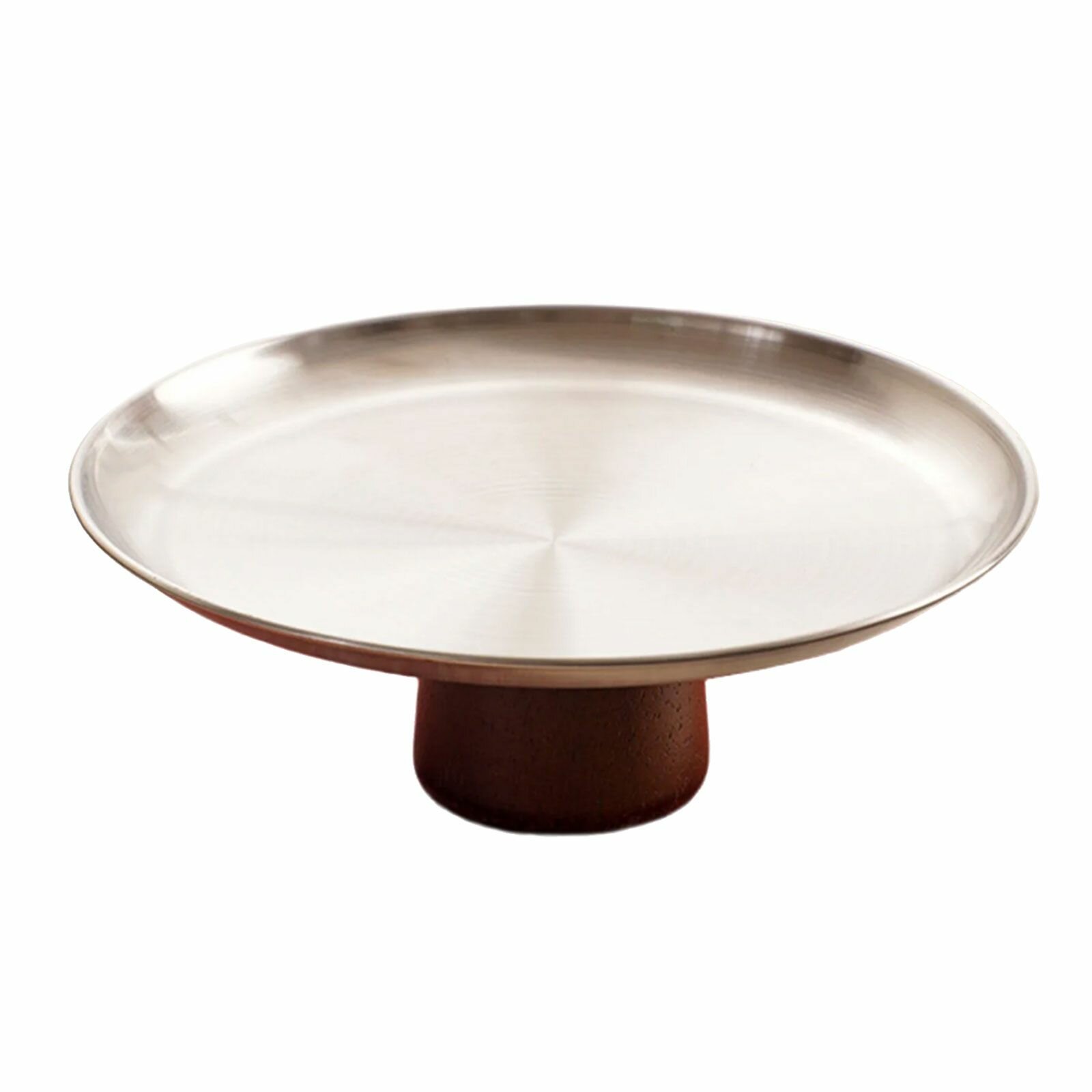 Металлическая десертная чаша для стола столовых центров с высокой ногой из нержавеющей стали