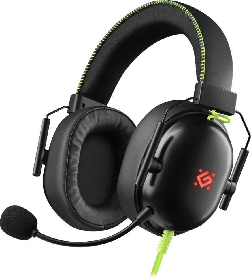 Гарнитура DEFENDER Toxic черный 64552