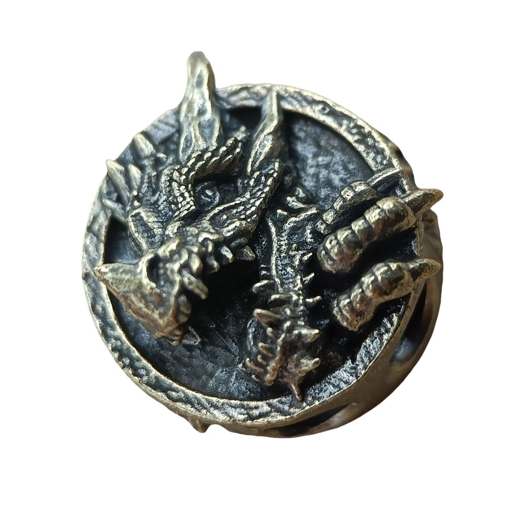 Стильный Латунный Кулон С Драконом Многофункциональный Инструмент И Украшения Для Любителей Поделок и Активного Отдыха