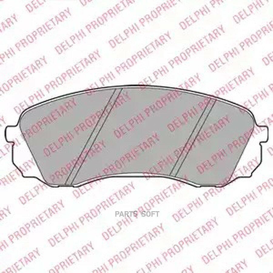 DELPHI LP2094 Колодки тормозные дисковые Grand Starex, Grand Starex Royale, H1, H200, H300, i800, iLoad, iMax, Montana, Sta