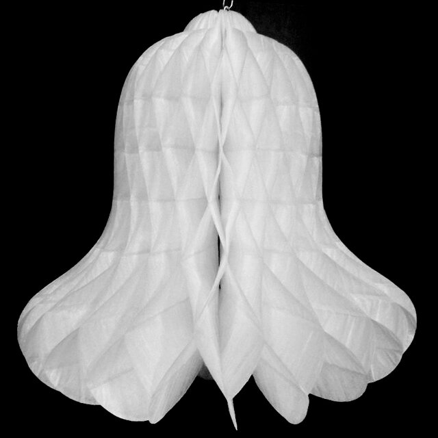 Бумажный колокольчик Гофре 41 см белый, 2 шт, Peha, PH-41-2W