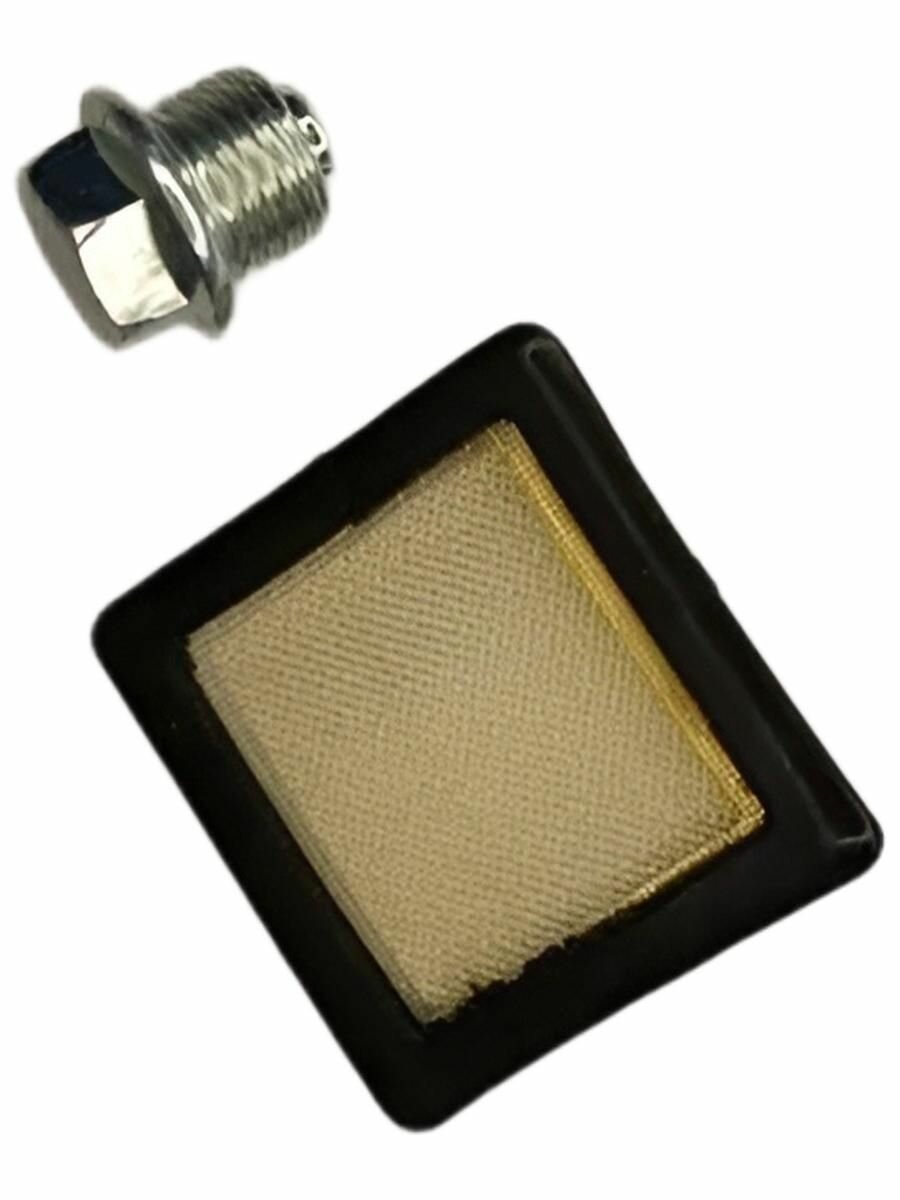 Пробка слива масла с сеткой фильтра мопед Альфа, питбайк TTR125