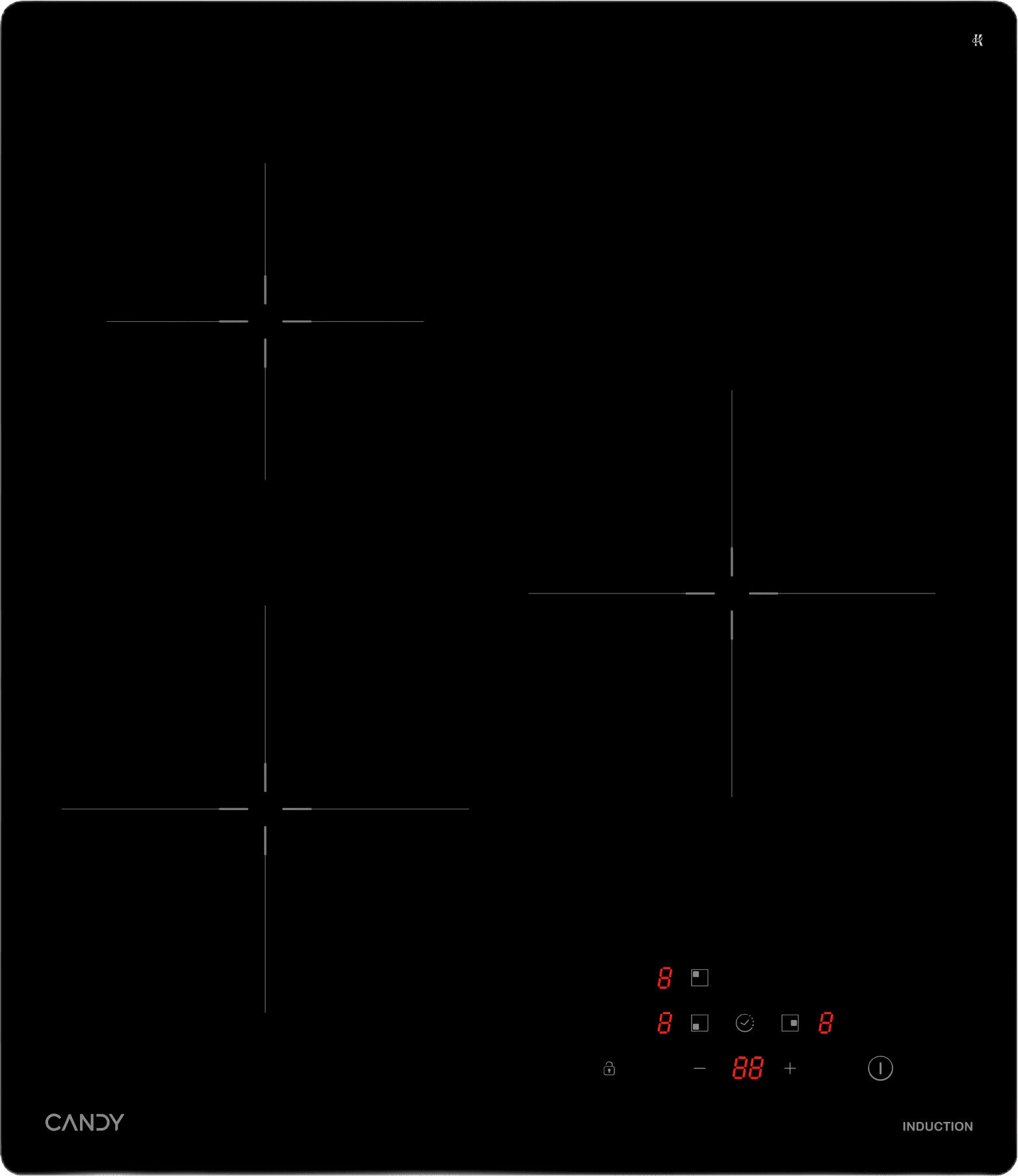 Индукционная варочная панель Candy CHXY53NB черный