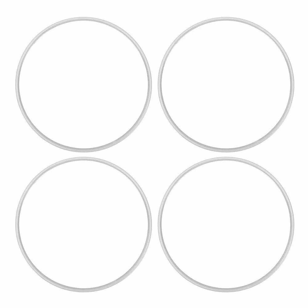 4шт 16-дюймовое защитное кольцо для автомобильных колес из АБС-пластика, устойчивое к царапинам, безшинное самоклеящееся белое