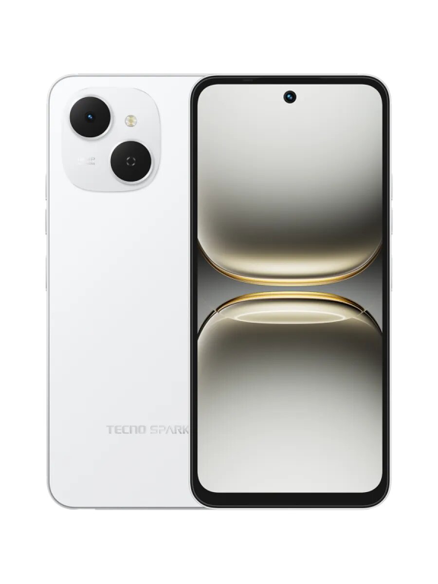 Смартфон Tecno Spark 40C 8/128GB, IPS, 120Гц, 6000мAч, белый