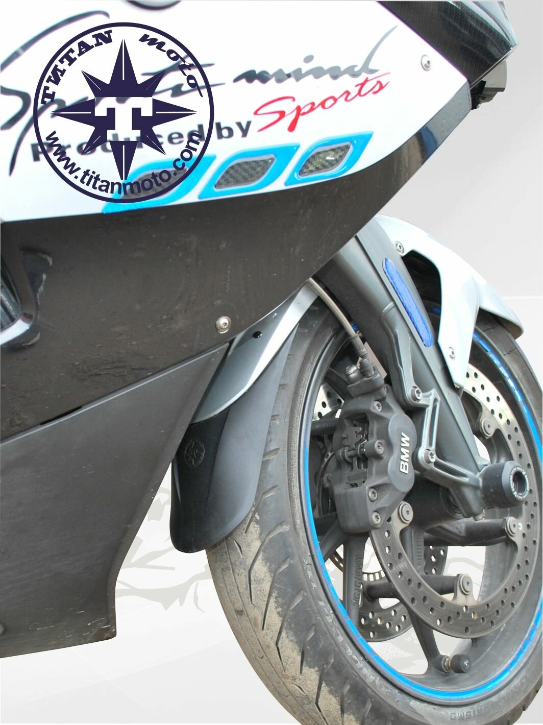 Удлинитель переднего крыла BMW K1300S. Титаn moto