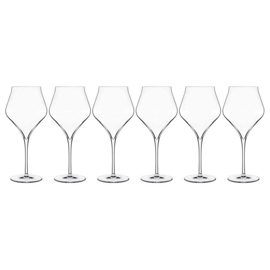 Набор бокалов для красного вина Luigi Bormioli Супремо Бургундское 650 мл, 6 шт, стекло хрустальное
