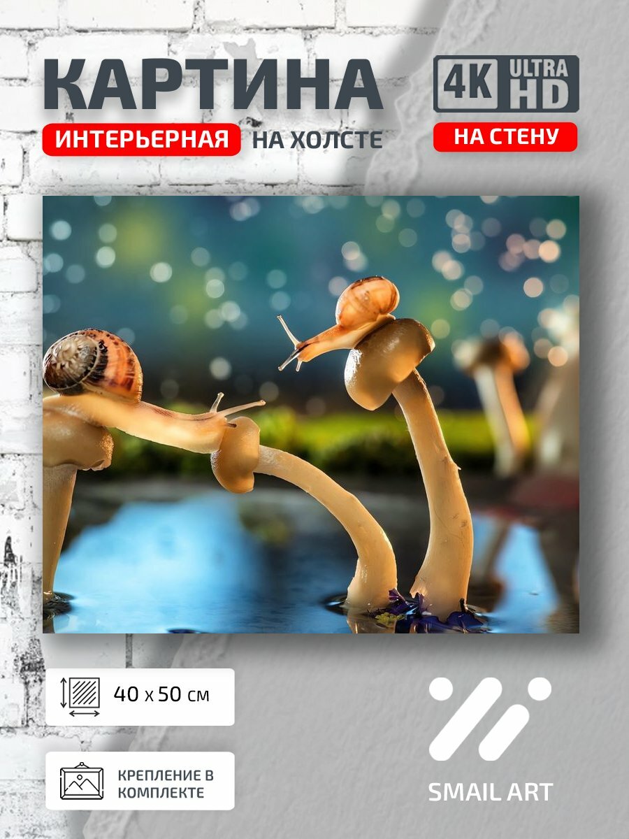 Картина на холсте интерьерная 40 на 50 на стену Вода Landscape для офиса пейзаж интерьер