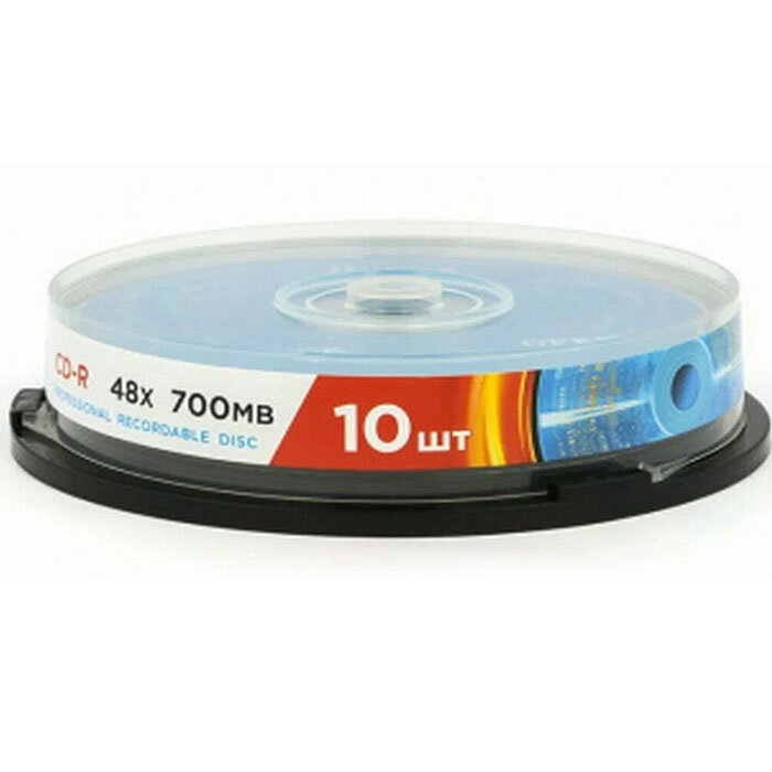 Компакт диск CD-R 700мБ Mirex Standard туба по 10 шт.