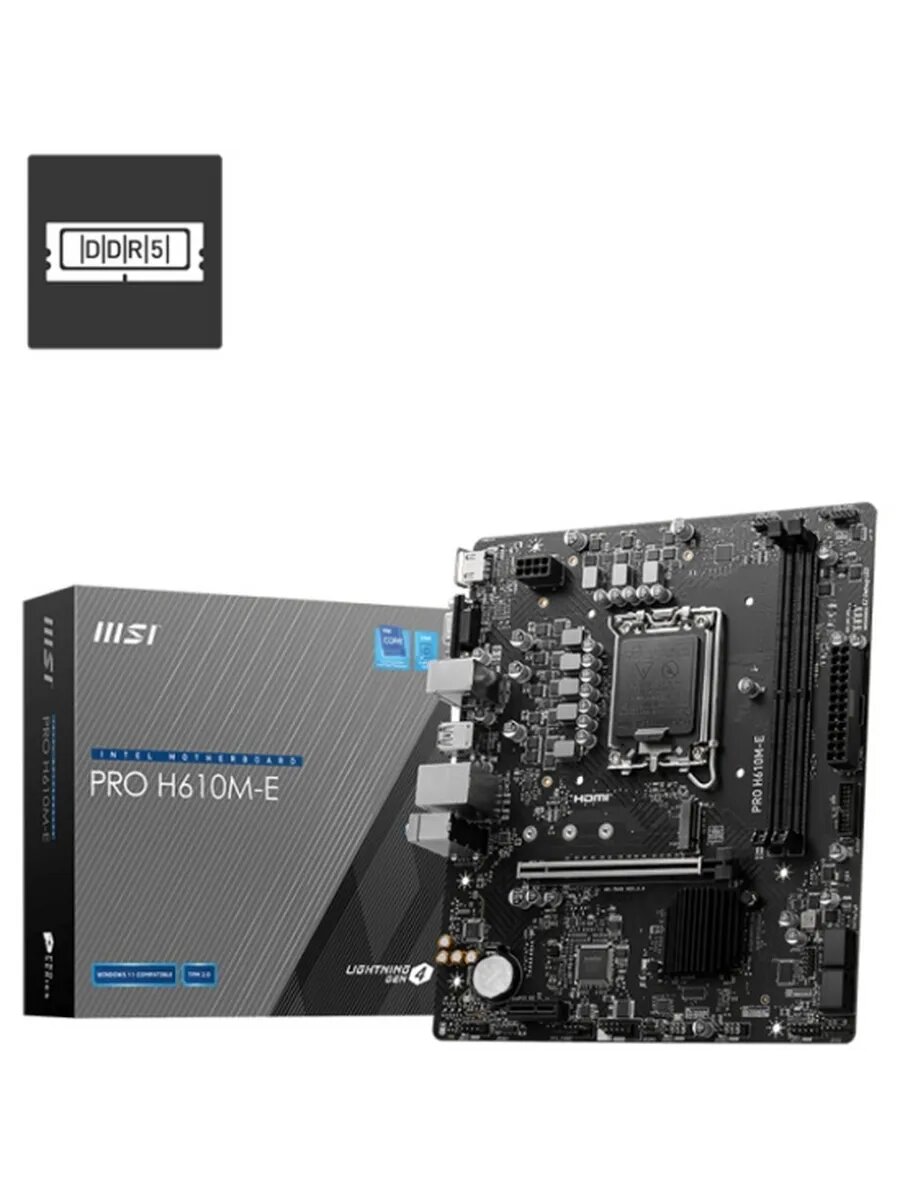 Материнская плата PRO H610M-E (LGA1700, mATX)