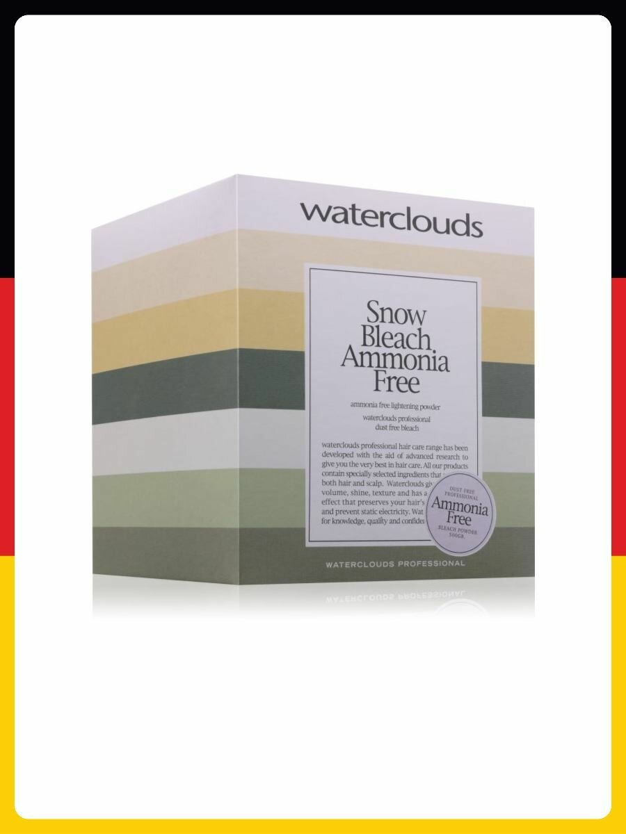 Осветлитель для волос Waterclouds Snow Bleach Ammonia Free Hair Lightening Powder, 500 г