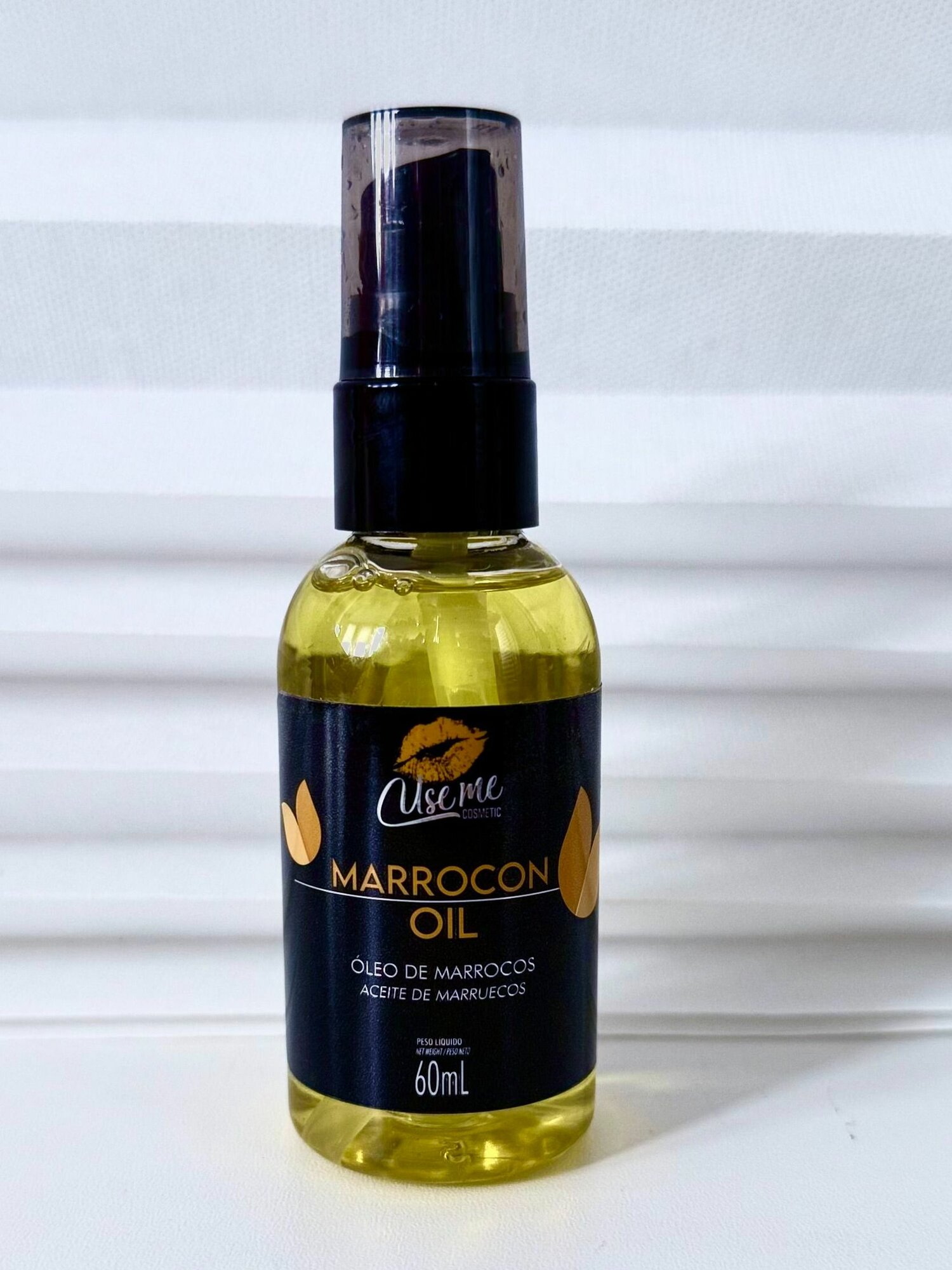 Термозащитное мароканское масло для блеска волос USE ME Marrocon oil 60 ml